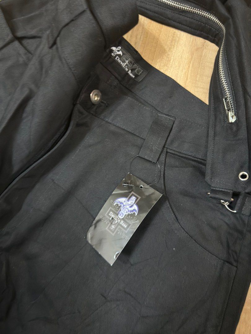 DEVIL N BASS BONDAGE PUNK PANTS, Men's Fashion, Bottoms, Trousers on Carousell