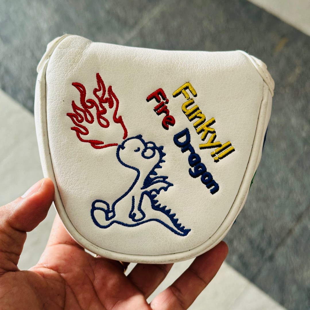 FUNKY FIRE DRAGON Putter / Mallet HeadCover Cameron Costum Golf ...
