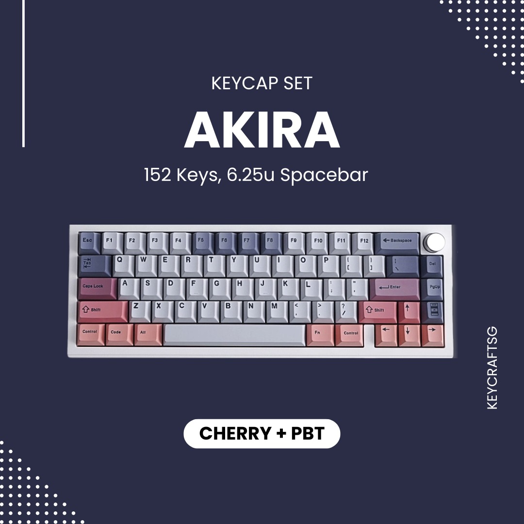 GMK Akira Keycaps Cherry Profile PBT Dye-Sub for Gaming Mechanical ...