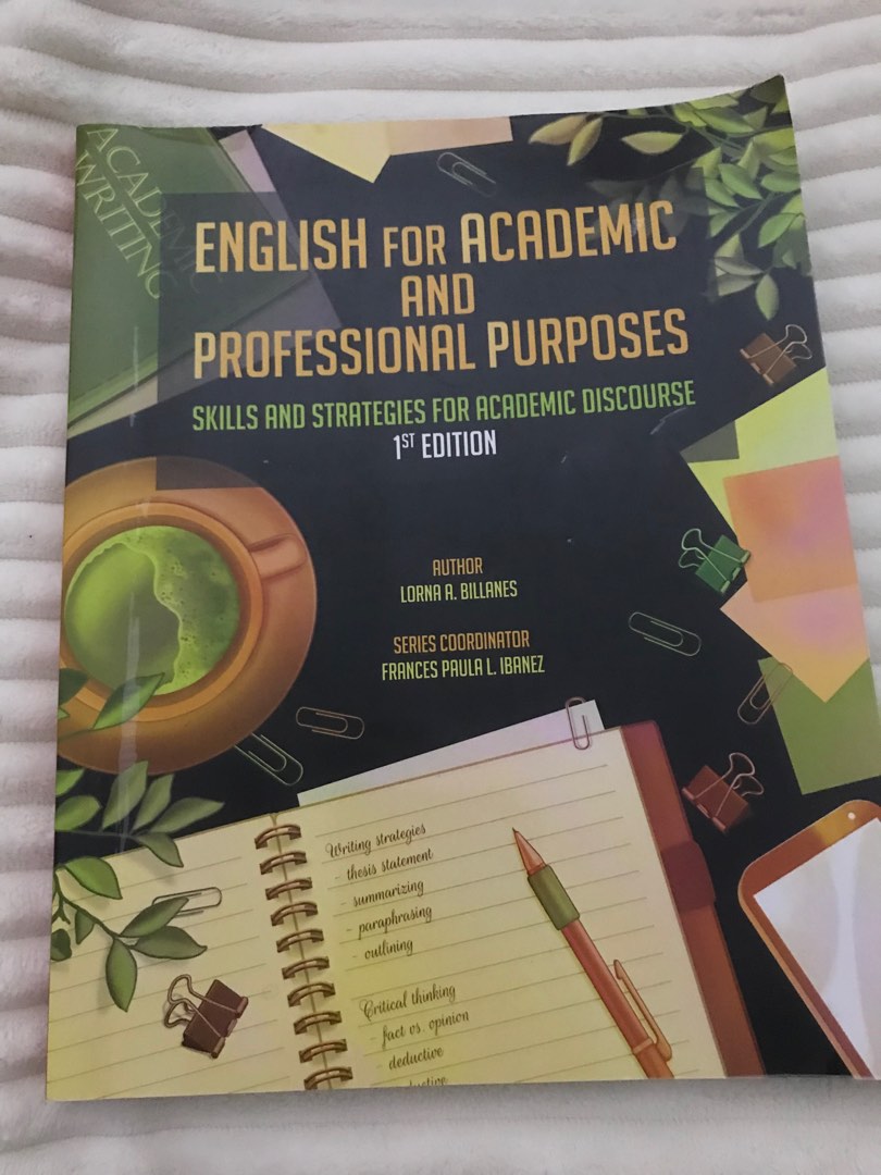 Grade 11 Book ENGLISH FOR ACADEMIC, Hobbies & Toys, Books & Magazines ...