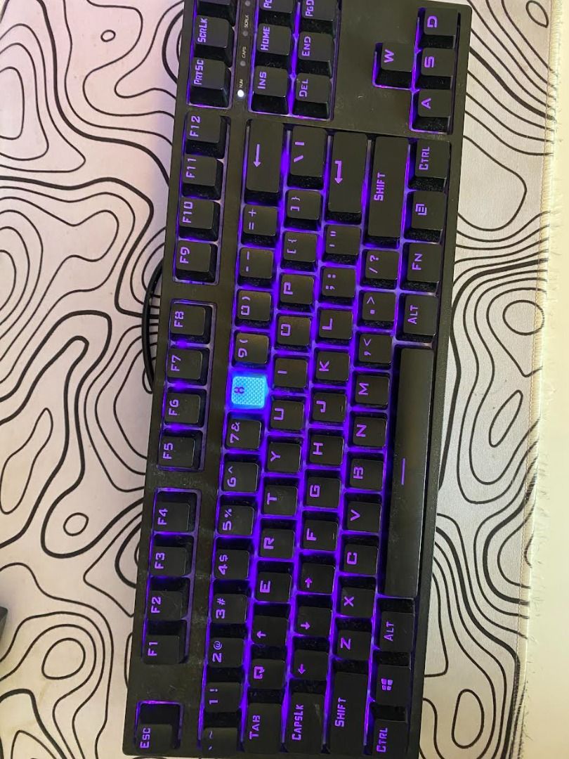 hiwings TKL Mechanical Keyboard, Compact Gaming Keyboard RGB Rainbow ...