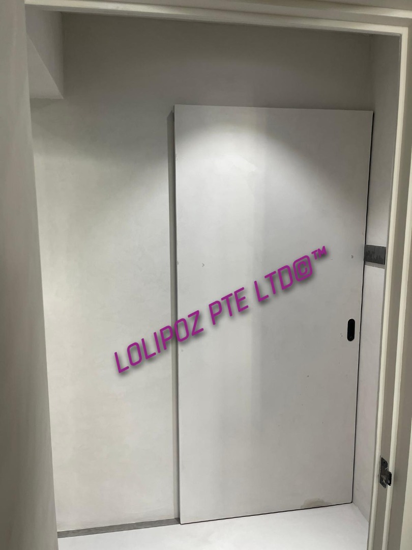 Ghost track laminated sliding door for HDB/BTO, Resale, Condo ...