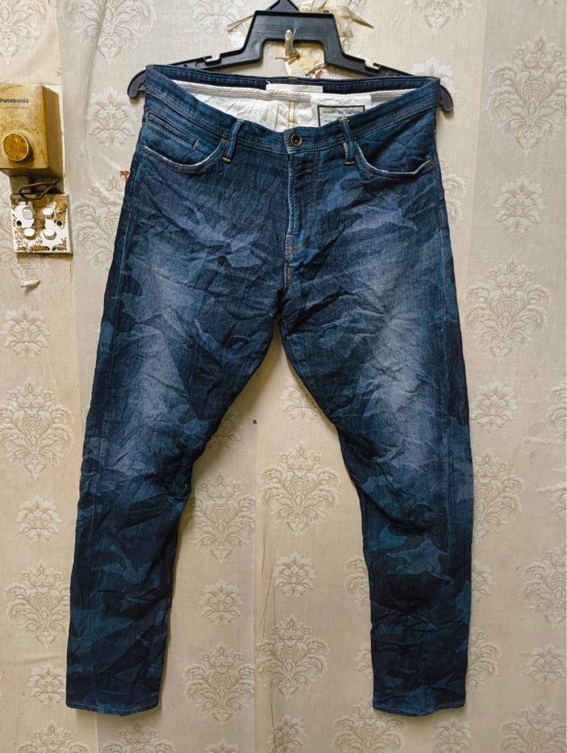 KOJIMA JEANS JAPAN BLUE CAMOUFLAGE, Men's Fashion, Bottoms, Jeans on ...