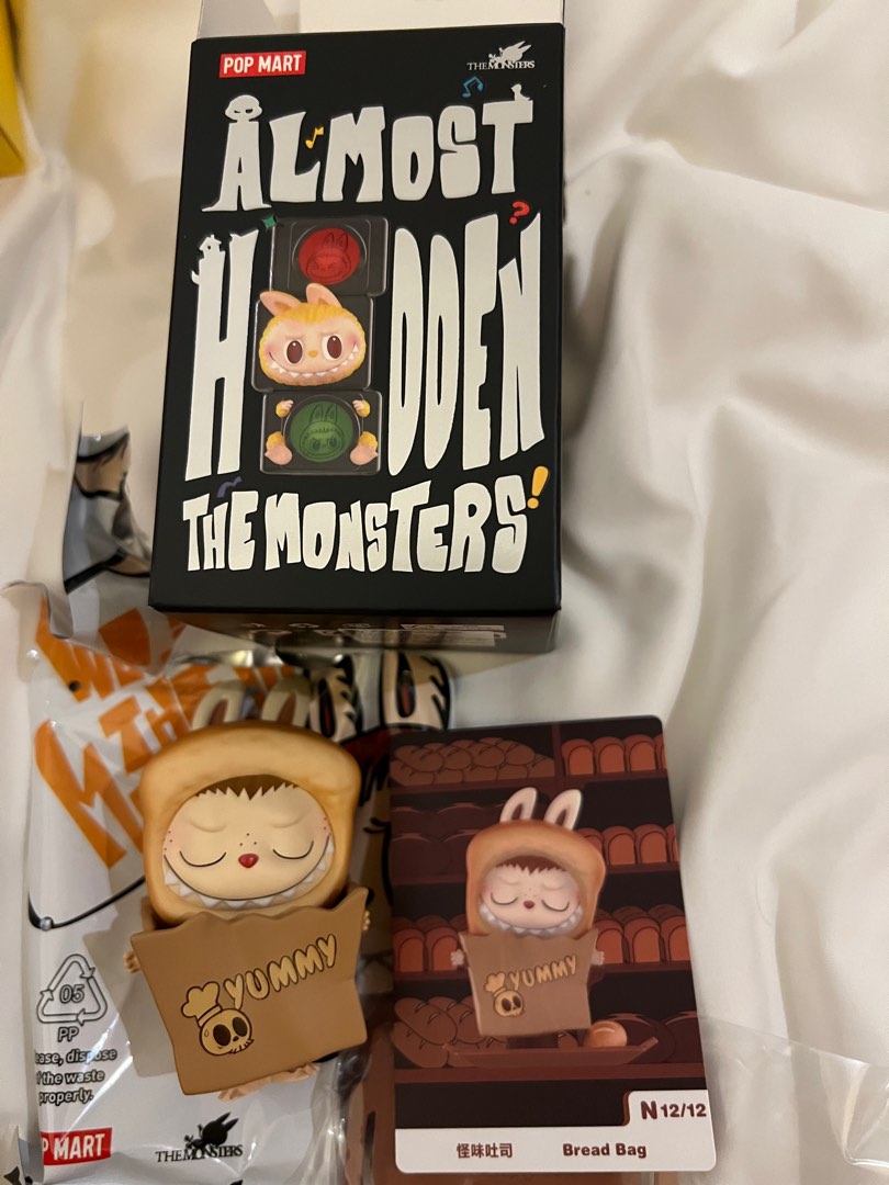 Labubu bread bag (almost hidden), Hobbies & Toys, Toys & Games on Carousell