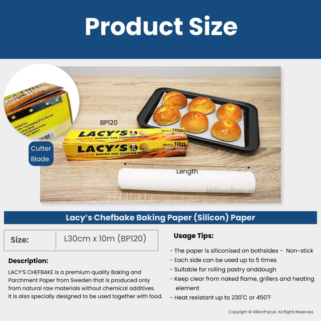 Lacy’s PVC Cling Film | Plastic Food Wrap | Chef bake Baking Paper | Aluminum Foil, TV & Home ...