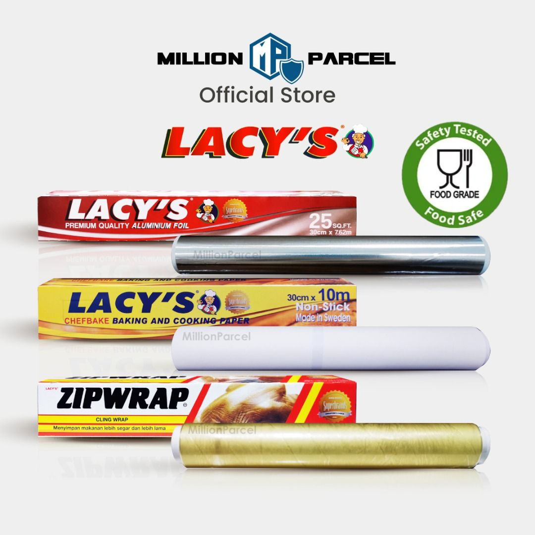 Lacy’s PVC Cling Film | Plastic Food Wrap | Chef bake Baking Paper ...