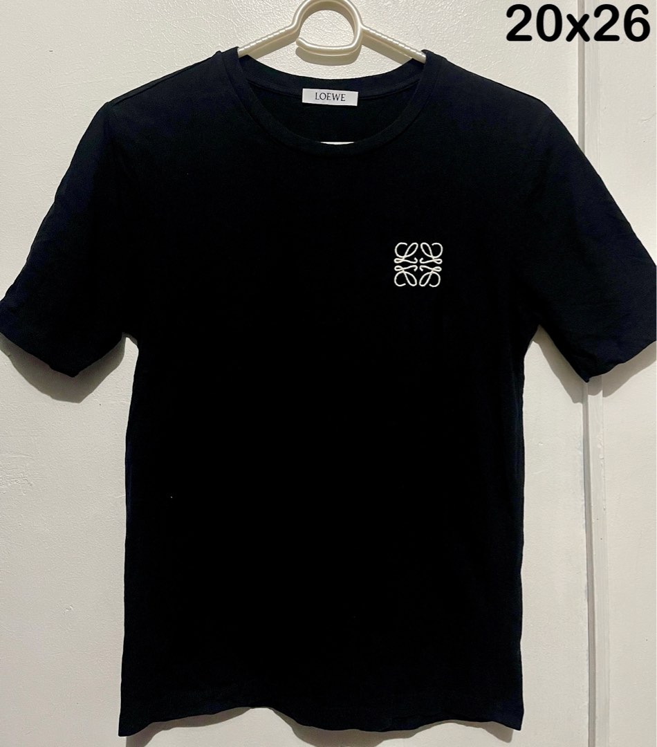 Loewe Black Tee, Luxury, Apparel on Carousell