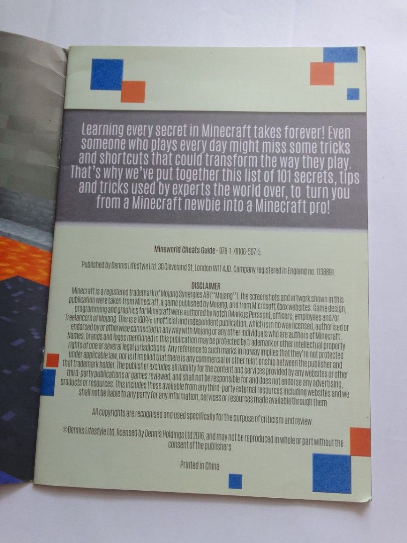 Minecraft cheats guide, Buku & Alat Tulis, Buku Anak-Anak di Carousell