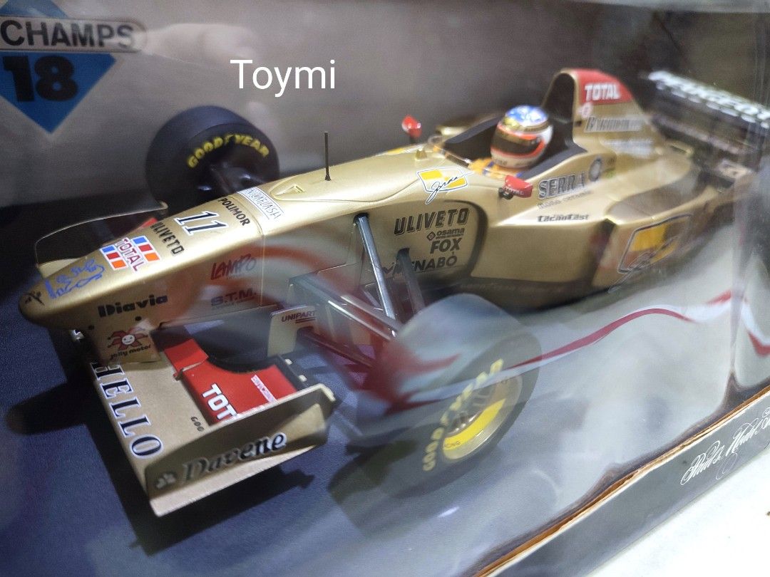 Minichamps F1 1/18 Jordan Peugeot 196 Gold R.Barrichello, Hobbies ...