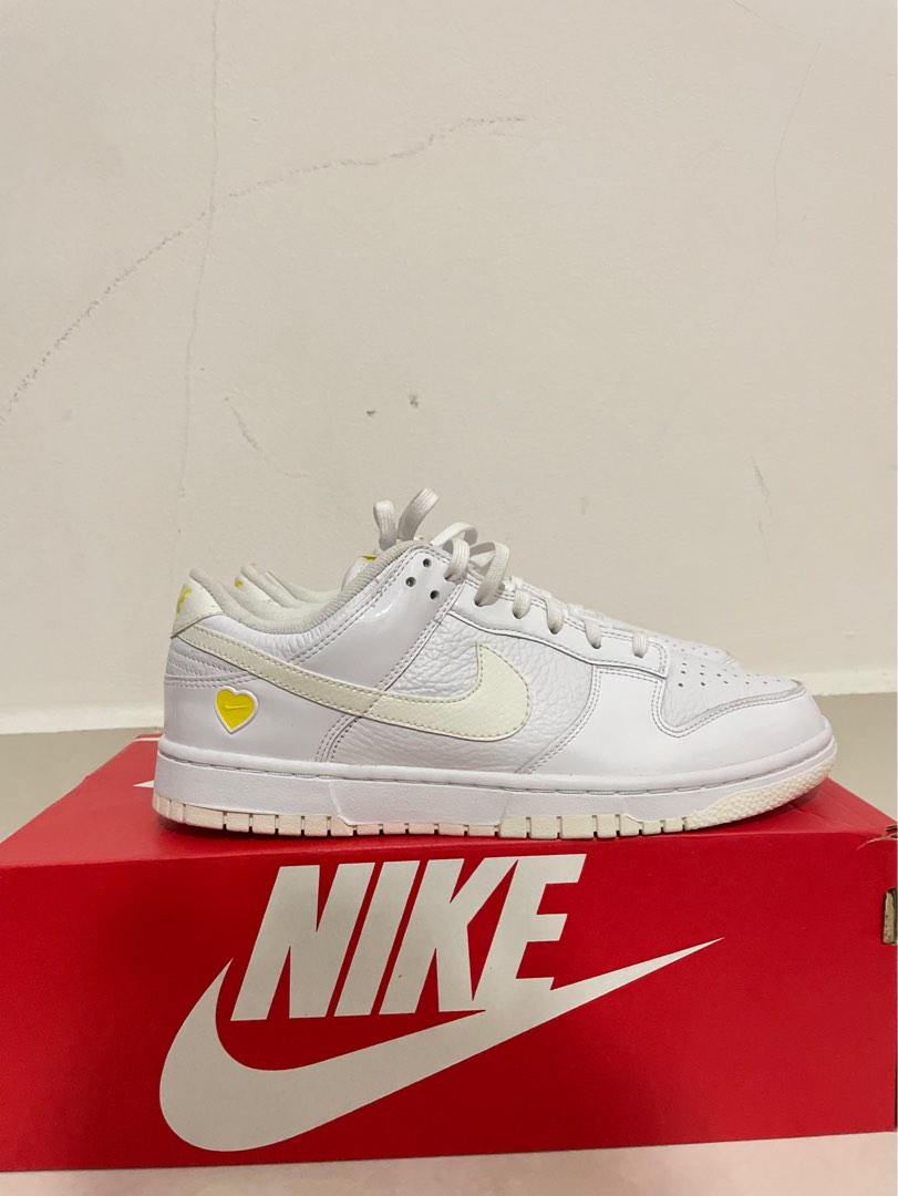 Nike Dunk Low 'Yellow Heart' FD0803-100, Women's Fashion, Footwear ...