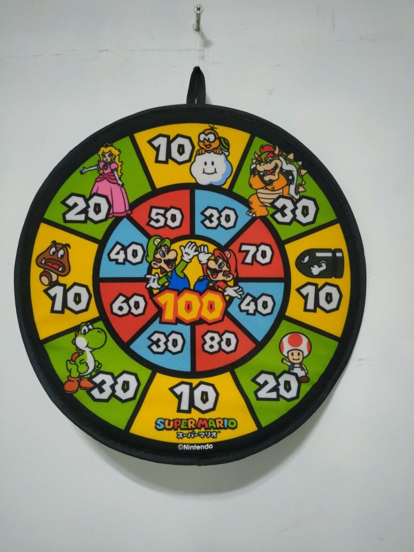 Nintendo Mario Bros Dart Board Only, Hobbies & Toys, Toys & Games on ...