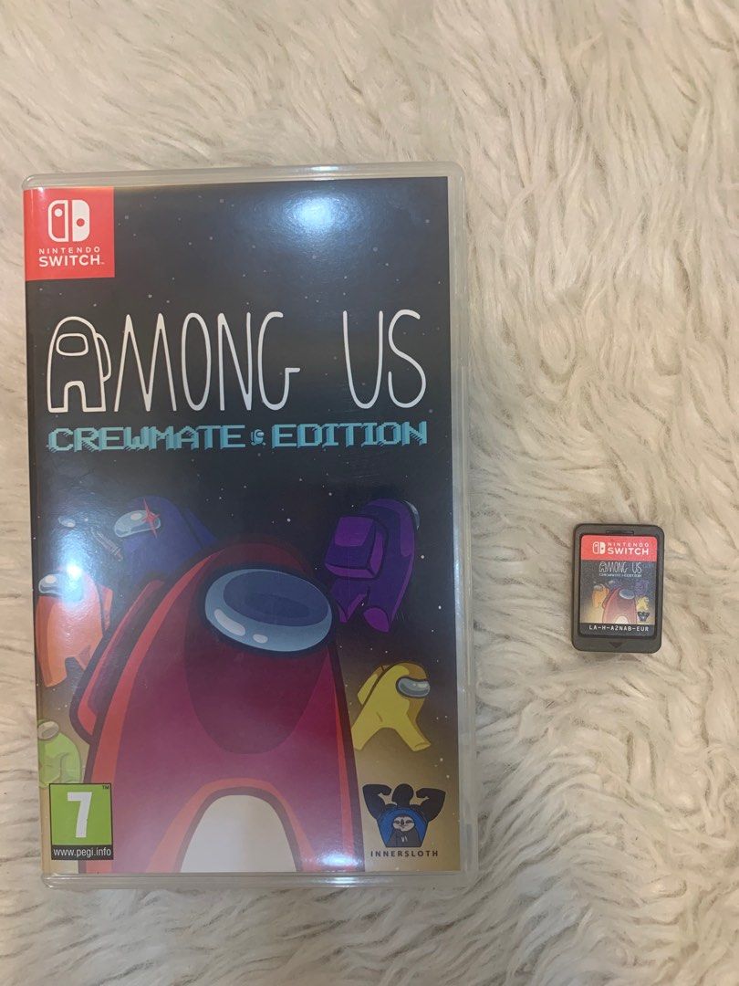 Nintendo Switch game- Among us with free Pikachu case, Video Gaming ...