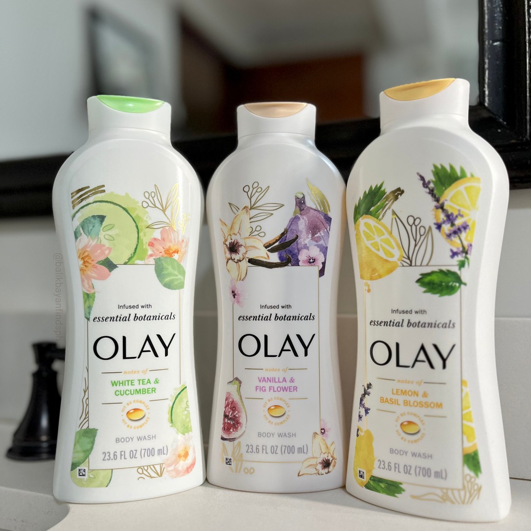Olay Essential Botanicals Body Wash | White Tea & Cucumber, Vanilla ...