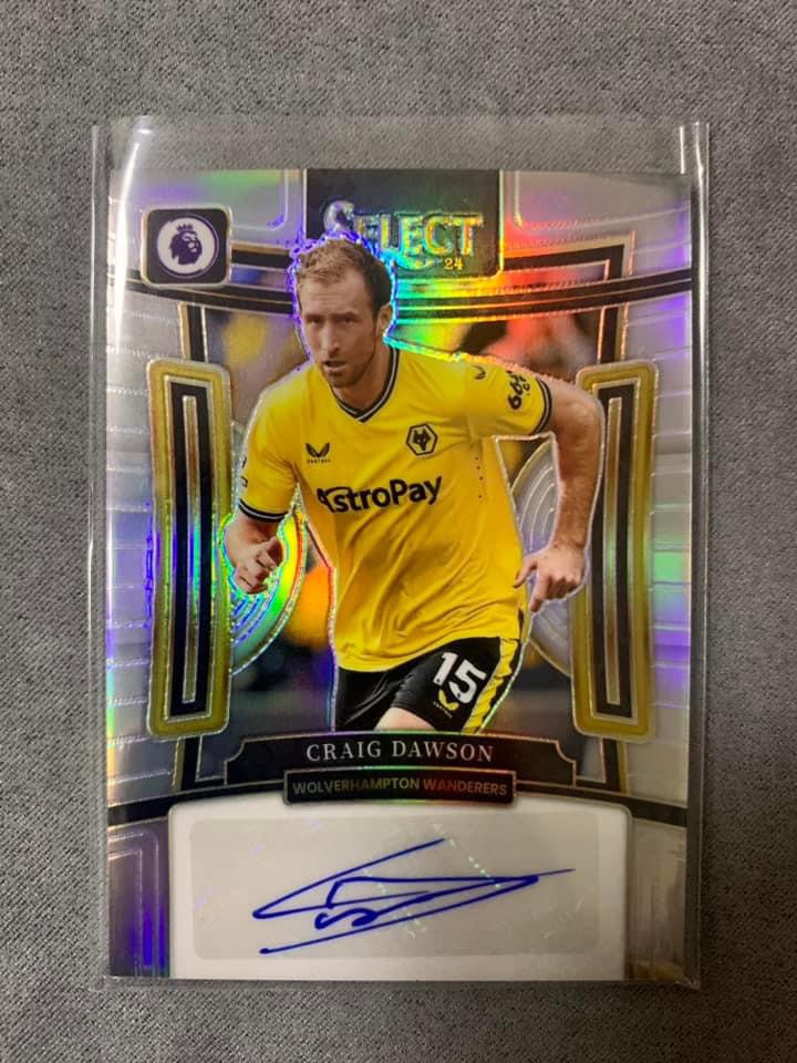 Panini Select Premier League Signatures Craig Dawson, Hobbies & Toys ...