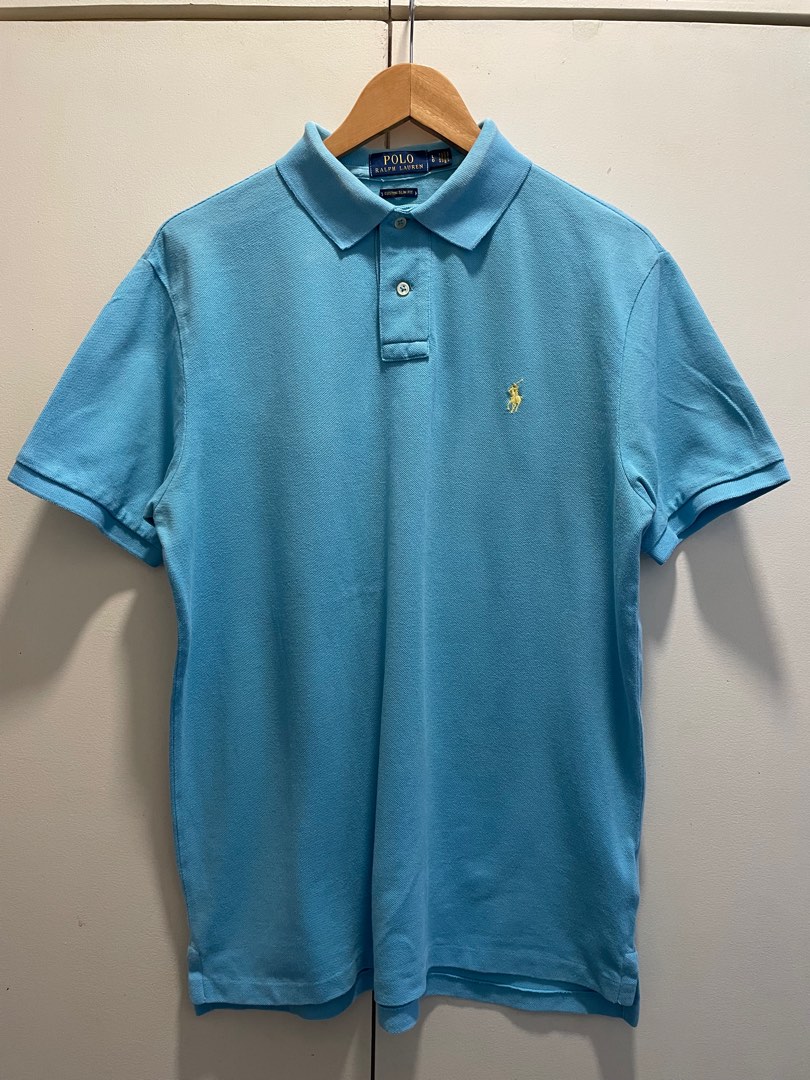 Polo Ralph Lauren Light Blue Polo Shirt, Men's Fashion, Tops & Sets, Tshirts & Polo Shirts on ...