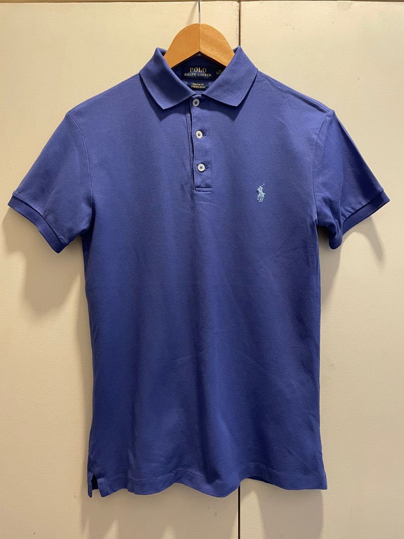 Polo Ralph Lauren Navy Purple Polo Shirt, Men's Fashion, Tops & Sets, Tshirts & Polo Shirts on ...