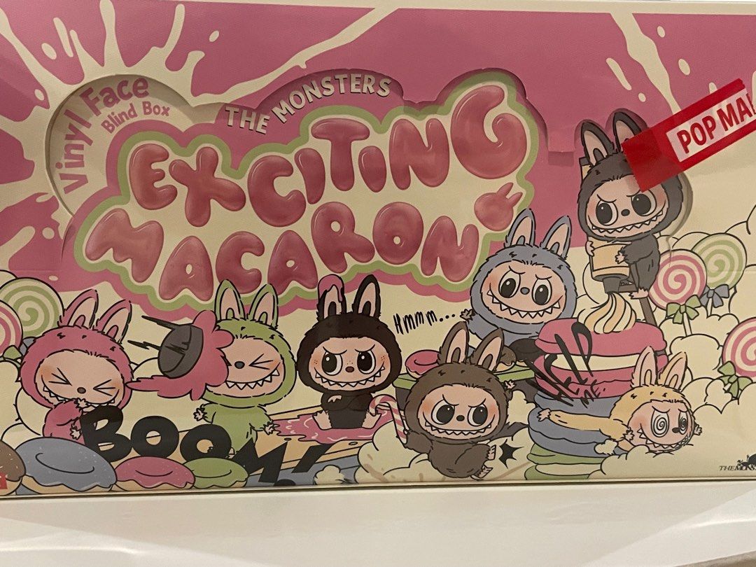 Pop Mart Labubu Exciting Macarons The Monsters Vinyl Face Blind Box ...