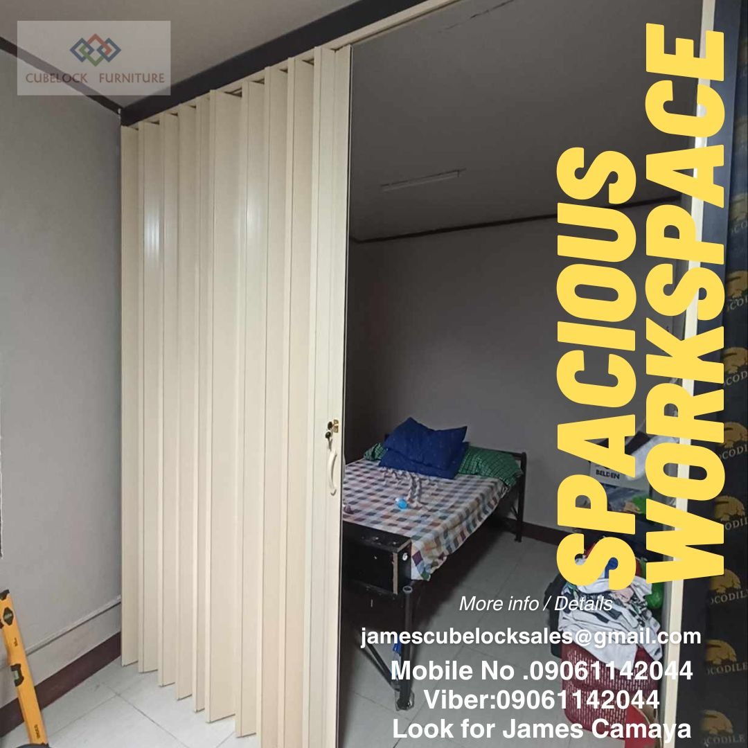 PVC Accordion Folding Door, Furniture & Home Living, Office Furniture ...