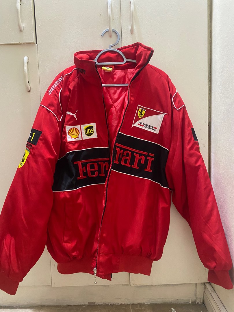 red ferrari racing jacket, Women's Fashion, Coats, Jackets and ...