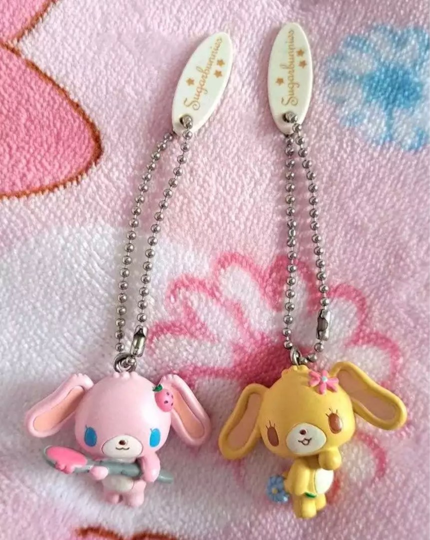 Sanrio Sugarbunnies Momousa Hnausa mini figure mascot Keychain Ball ...