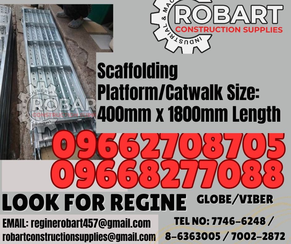 Scaffolding Platform/Catwalk Size: 400mm x 1800mm Length, Commercial ...