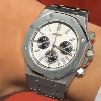 Seiko AP Royal Oak Mod 42mm, Luxury, Watches on Carousell