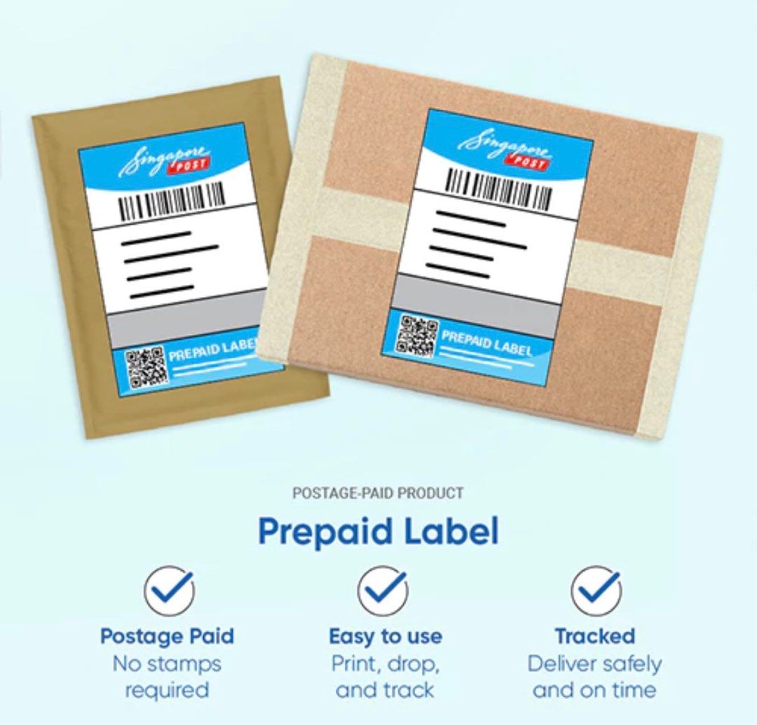 SingPost Prepaid label , Hobbies & Toys, Memorabilia & Collectibles ...