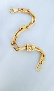 Tranz Poh kong bracelet sinki graffeta emas 916 22k gold, Women's ...