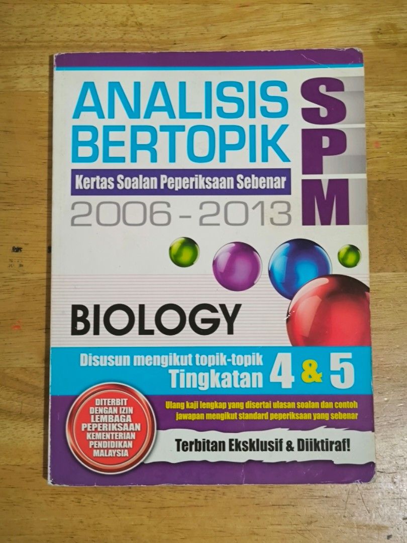 SPM Biology Past Year Question Analysis, Hobbies & Toys, Books ...