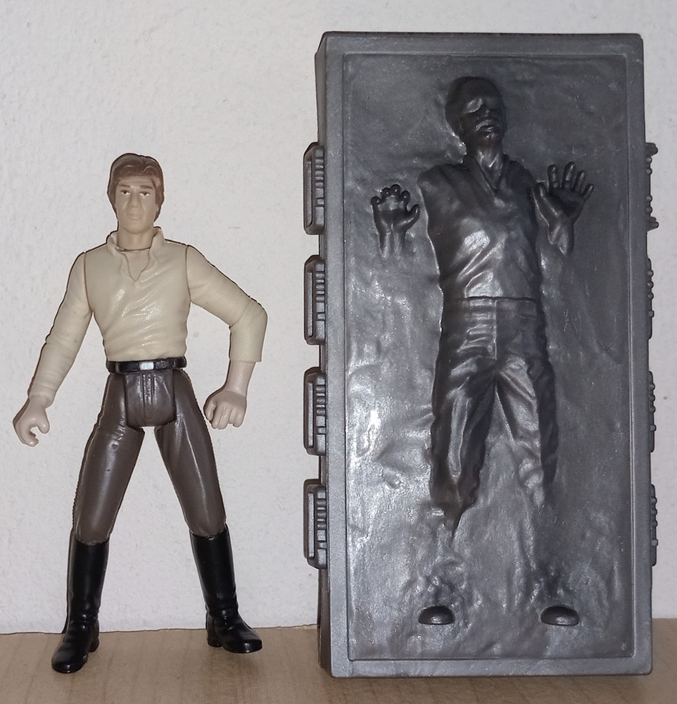 Star Wars ROTJ Han Solo & Carbonite figure, Hobbies & Toys, Toys ...