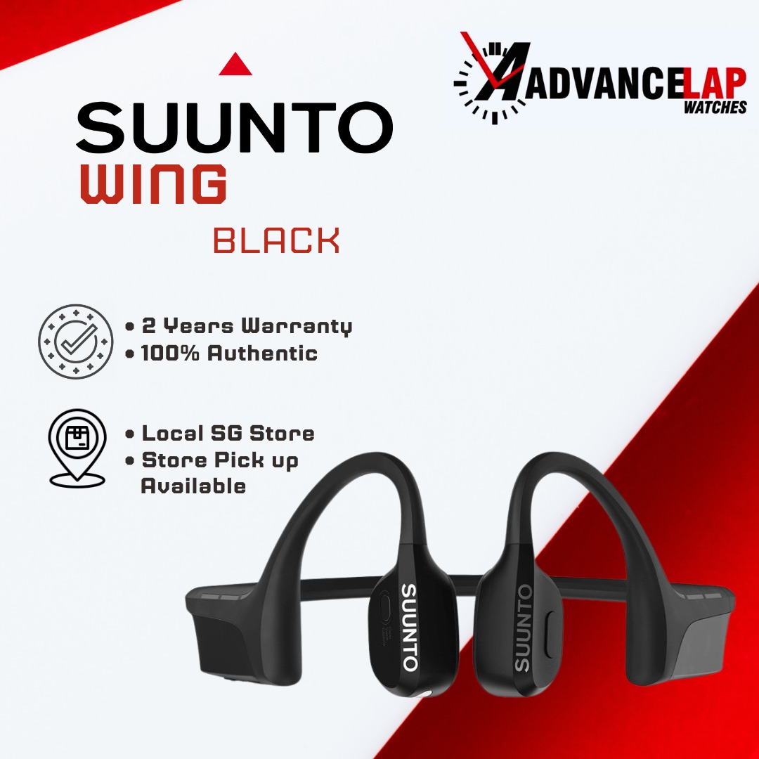 Suunto Wing Black/ Lava Red, Audio, Headphones & Headsets on Carousell