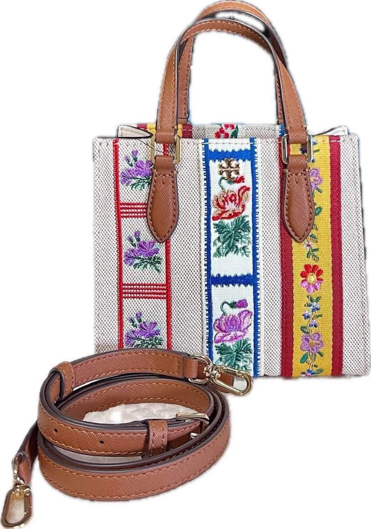 Tory Burch Emerson Patchwork Structure Micro Satchel, Luxury, Bags ...