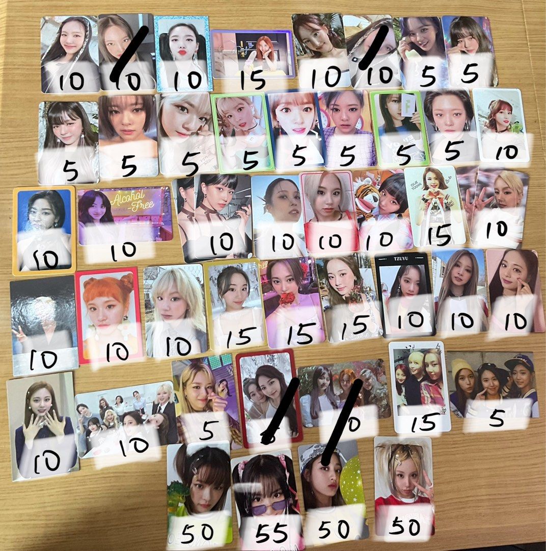 Twice小卡 nayeon jeongyeon momo jihyo mina chaeyoung tzuyu, 興趣及遊戲, 收藏品及 ...