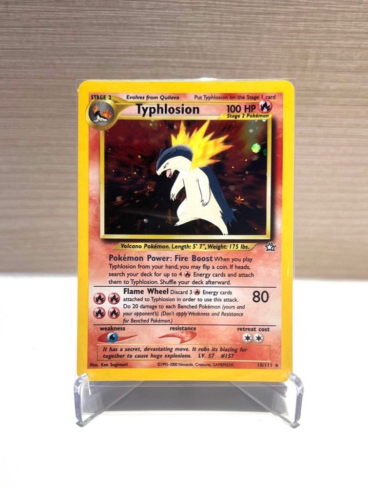 Typhlosion 18/111 Neo Genesis Holo Rare Vintage Pokemon Card, Hobbies & Toys, Toys & Games on ...