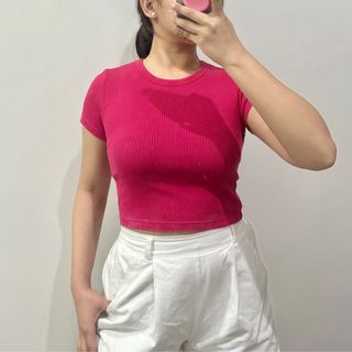 Uniqlo Pink Top, Women's Fashion, Tops, Longsleeves on Carousell
