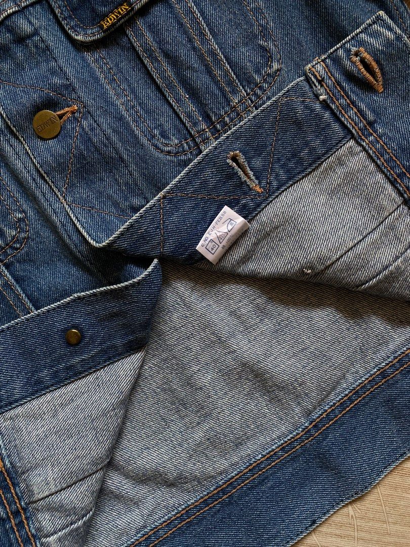 VINTAGE EDWIN DENIM TRUCKER TYPE 3, Men's Fashion, Coats, Jackets and ...