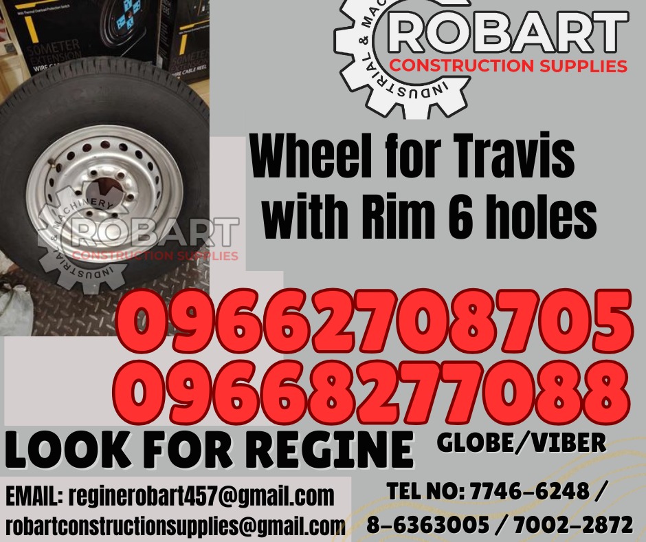 Wheel for Travis with Rim 6 holes, Commercial & Industrial ...