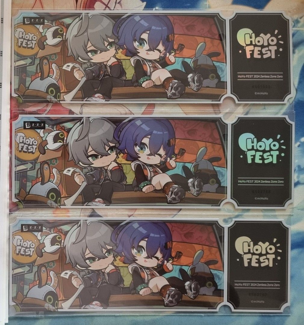 WTT: Hoyofest Rail Zenless Zone Zero ZZZ Holo Ticket for Honkai Impact ...