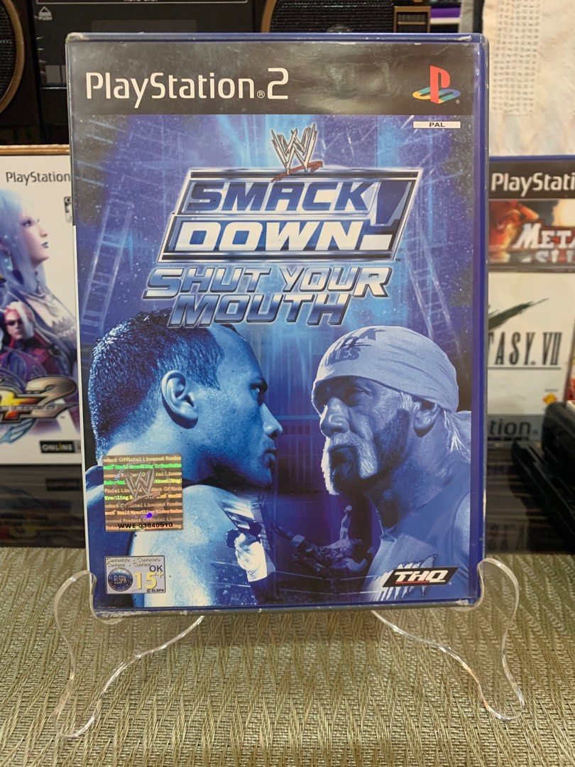 WWE SMACKDOWN!: SHUT YOUR MOUTH Sony PlayStation 2, 2002 PAL, Video ...