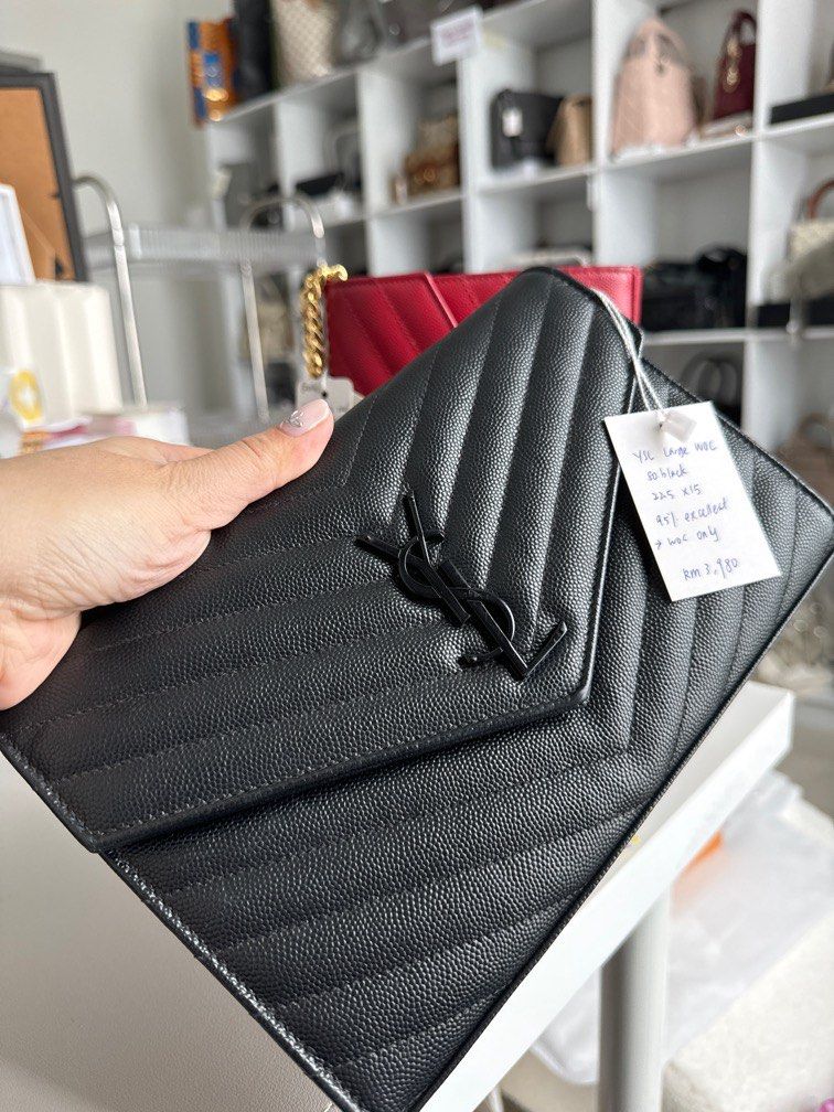 Ysl large RED WOC Rm3280 / so black WOC Rm3980, Luxury, Bags & Wallets ...