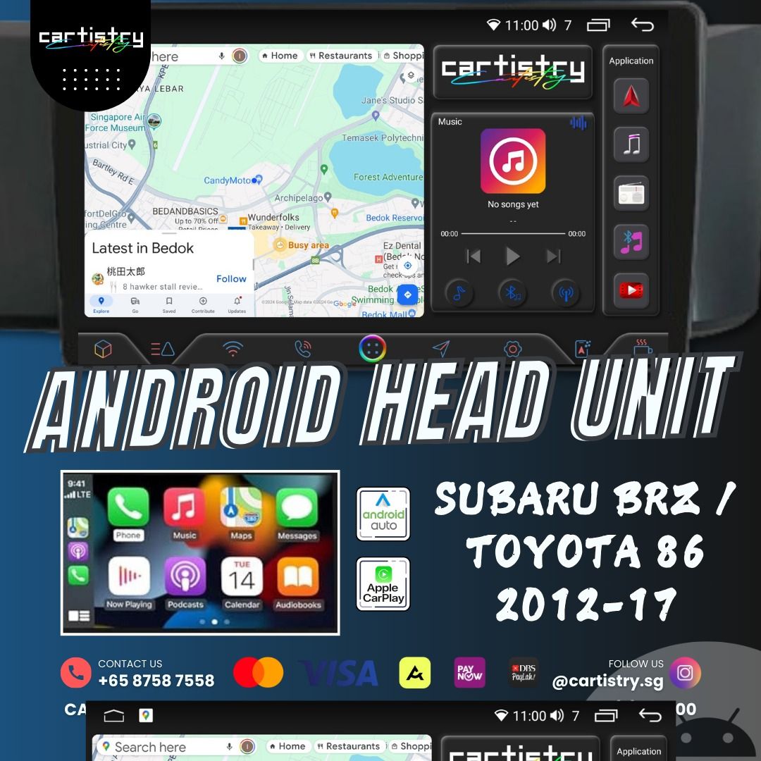 TOYOTA 86 SUBARU BRZ 9 INCH 2K 13 ANDROID PLAYER HEADUNIT CAR RADIO ...