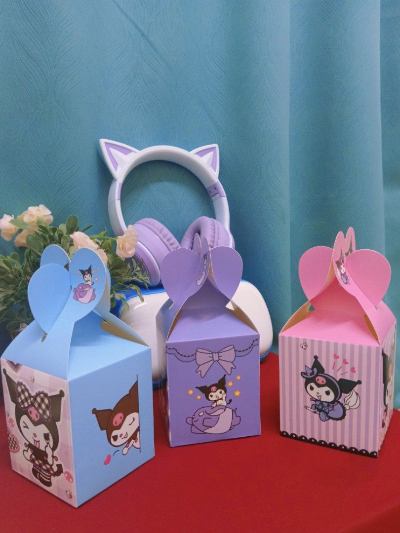 24 pcs Kuromi Cartoon Gift Boxes Birthday Party Kawaii, Hobbies & Toys ...