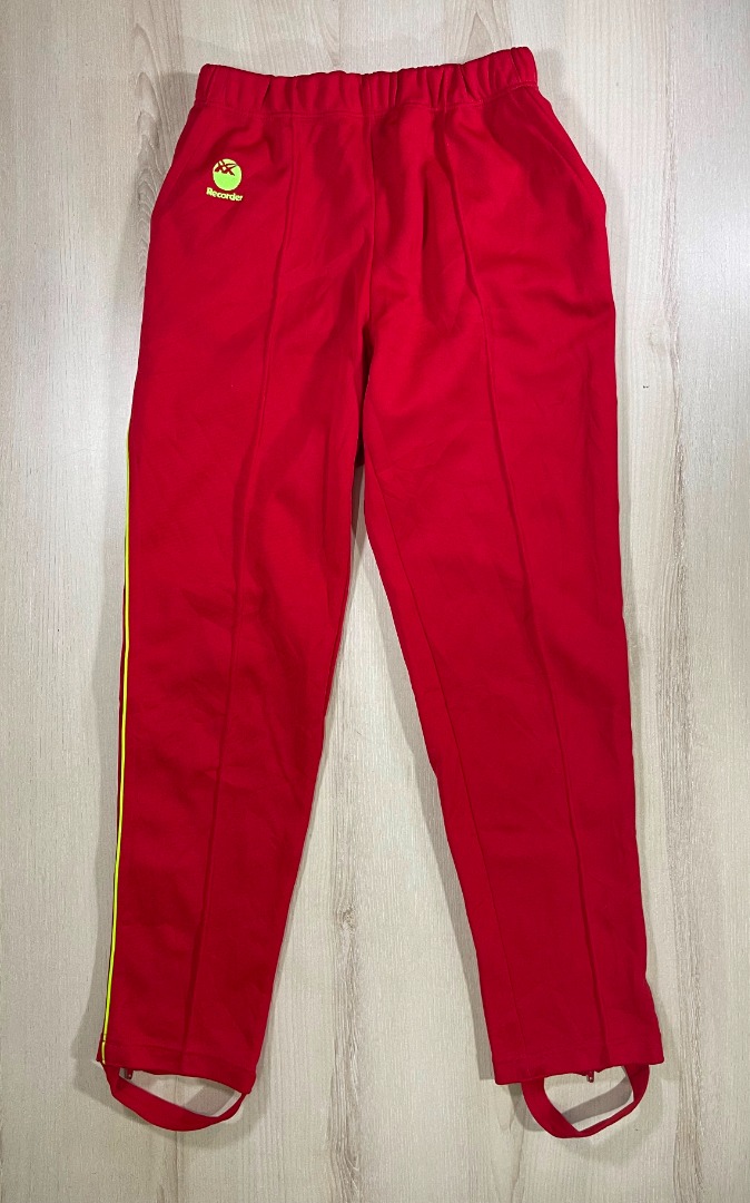 Asics Recorder Vintage Youth Red Track Pants #DL Used, Babies & Kids ...