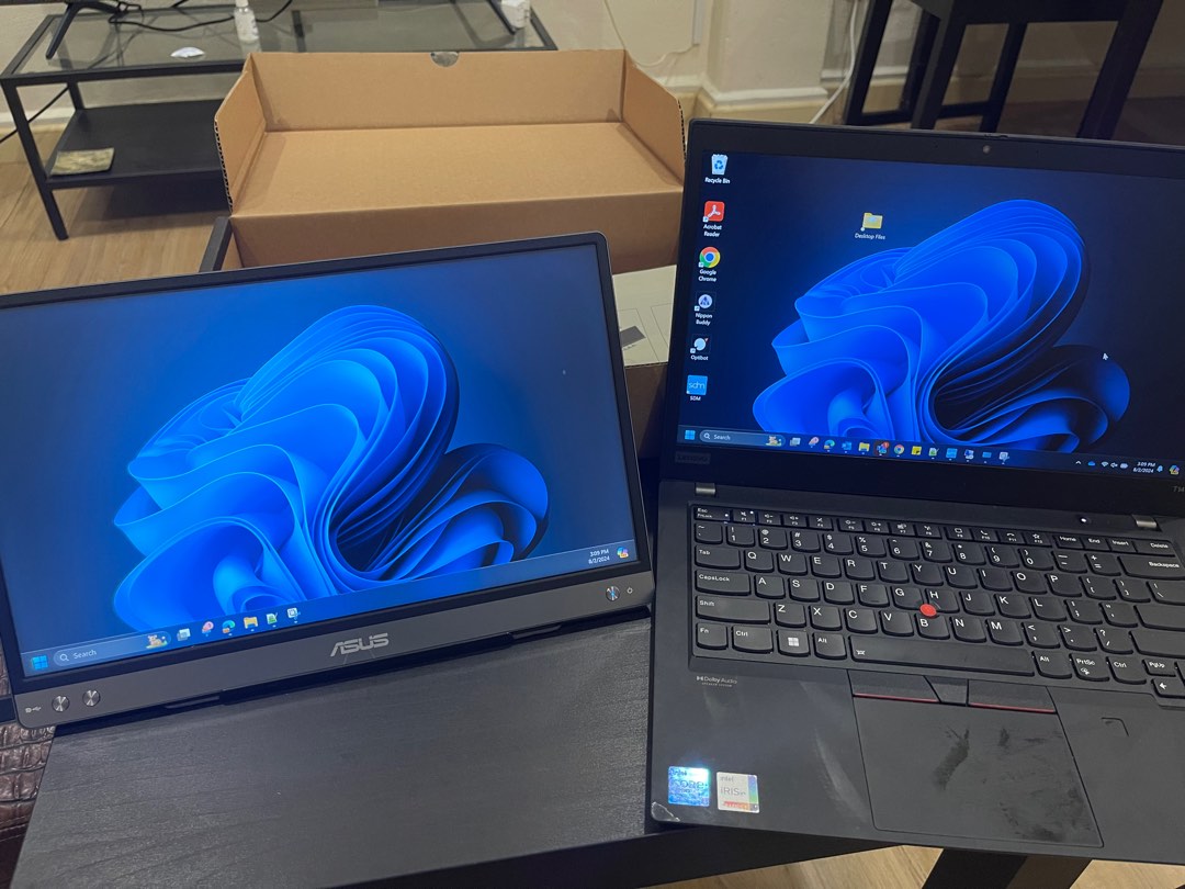 Asus ZenScreen MB14AC Portable Monitor (works with TYPE C and TYPE A ...