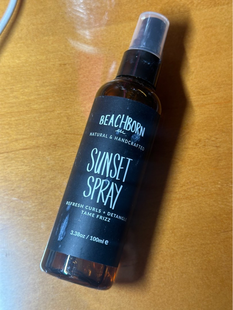 Beach Born Sunset Spray (refresh curls + detangle tame frizz) 100ml ...