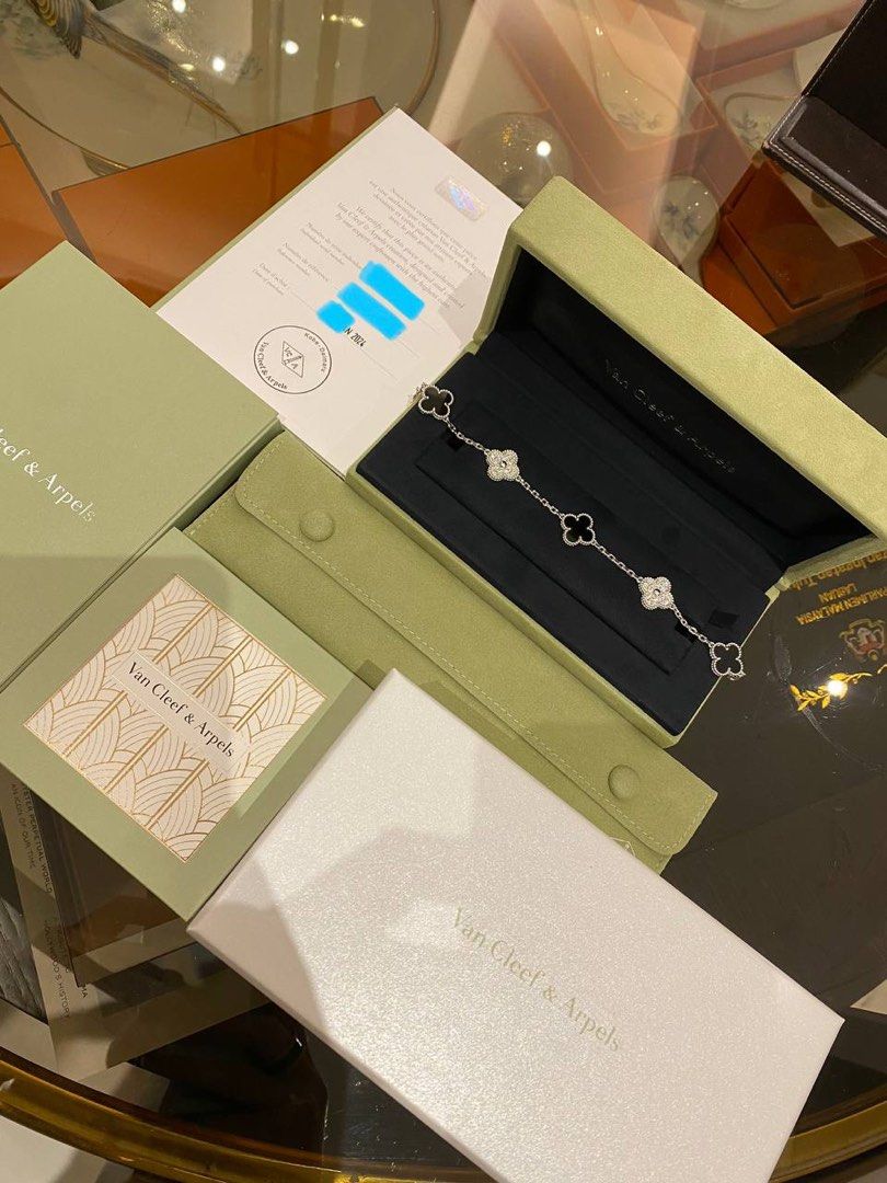 (BRAND NEW) 2024 VCA VAN CLEEF & ARPELS VINTAGE ALHAMBRA BRACELET 5 ...