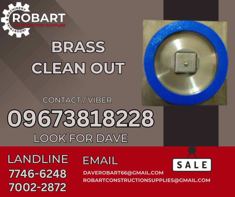 BRASS CLEAN OUT, Commercial & Industrial, Industrial Equipment on Carousell