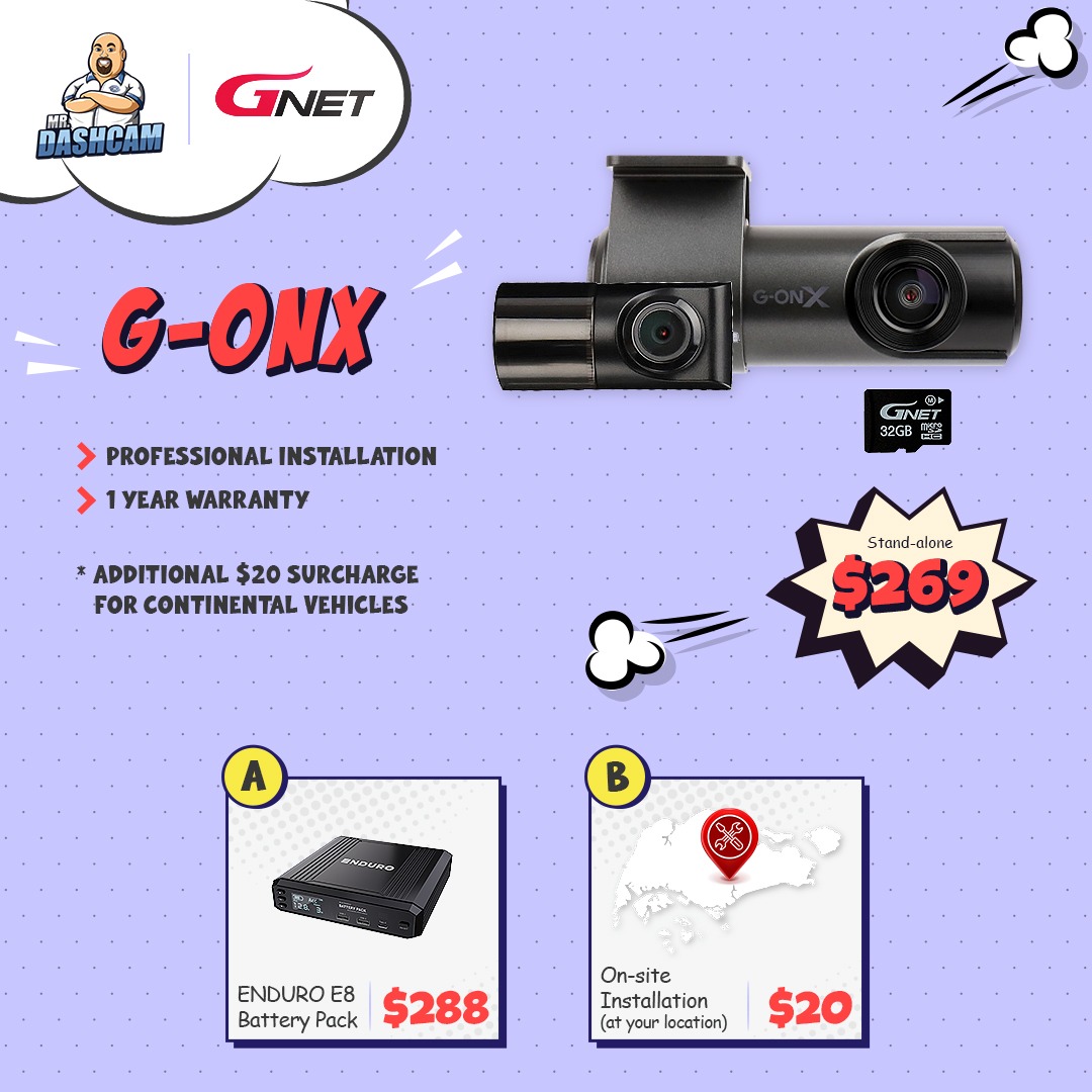 [BUDGET FRIENDLY] G-ONX | KOREAN DASHCAM | 2CH FRONT & REAR FULL HD ...