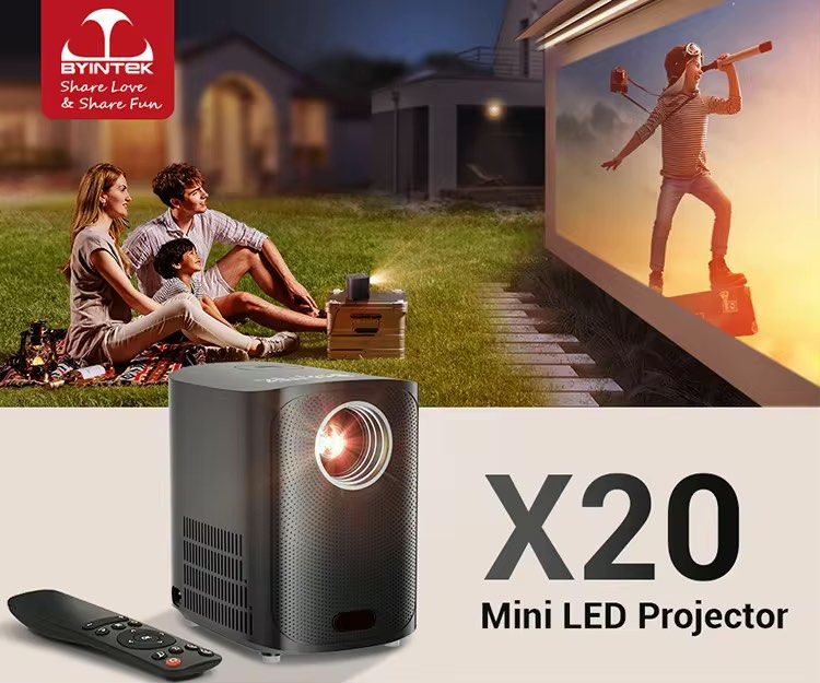 BYINTEK X20 Mini LED Projector Smart Android Wifi Home Theater Video ...