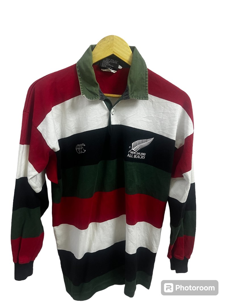 Canterbury All Black Rugby Shirt, Men's Fashion, Tops & Sets, Tshirts ...
